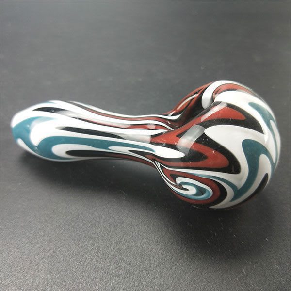 Glass Pipe-Swirl Design | G's Cannabis Corp
