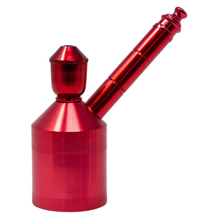 Red-Mini Metal Bong | G's Cannabis Corp